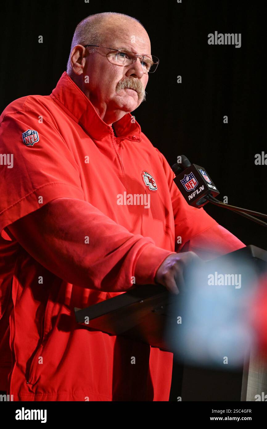 Kansas City Chiefs Head Coach Andy Reid during a media conference at ...