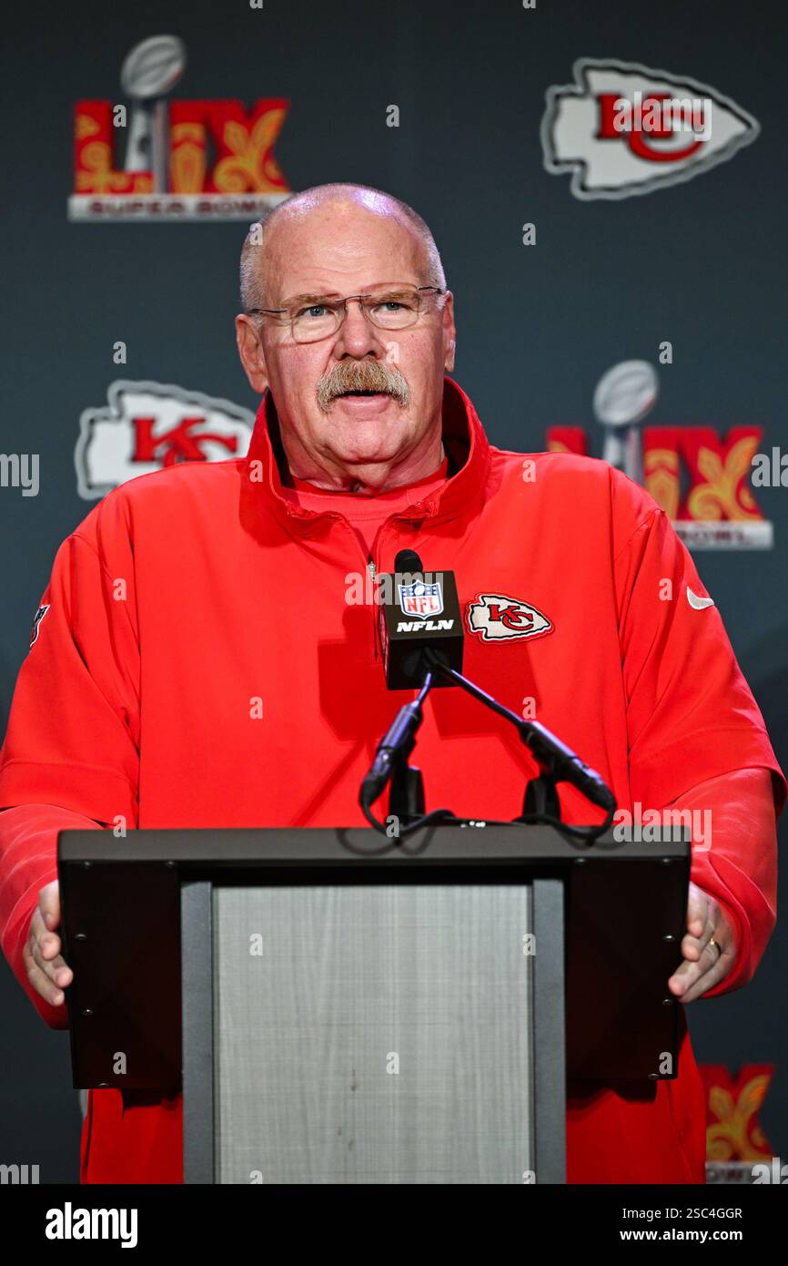 Kansas City Chiefs Head Coach Andy Reid during a media conference at ...