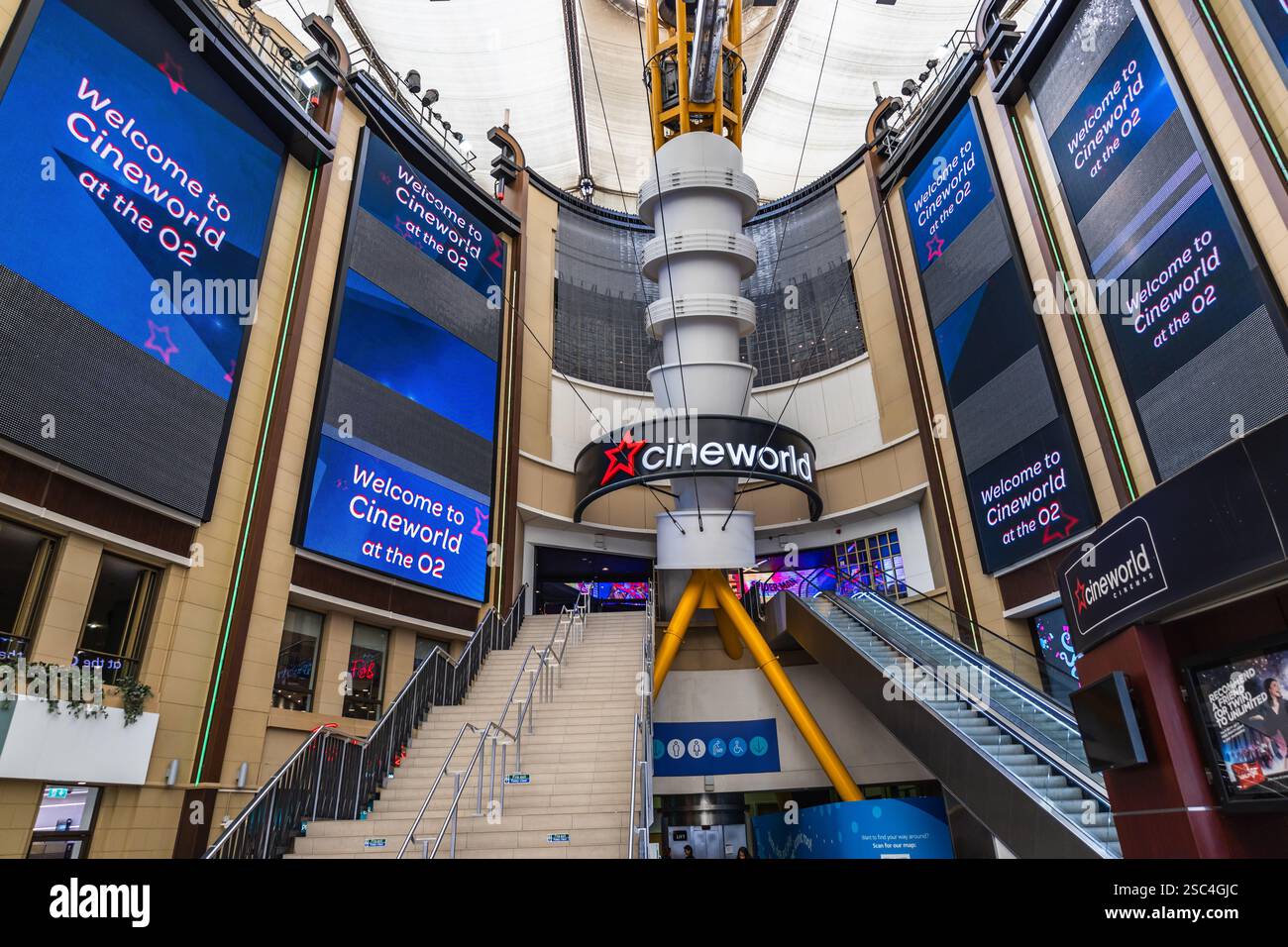 Cineworld at The O2 Arena London. Modern Cinema Experience. London, UK ...