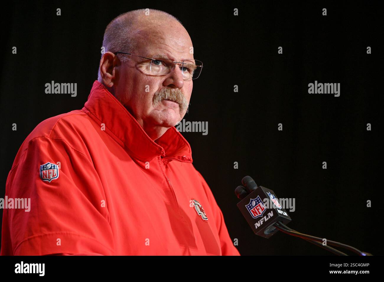 Kansas City Chiefs Head Coach Andy Reid during a media conference at ...
