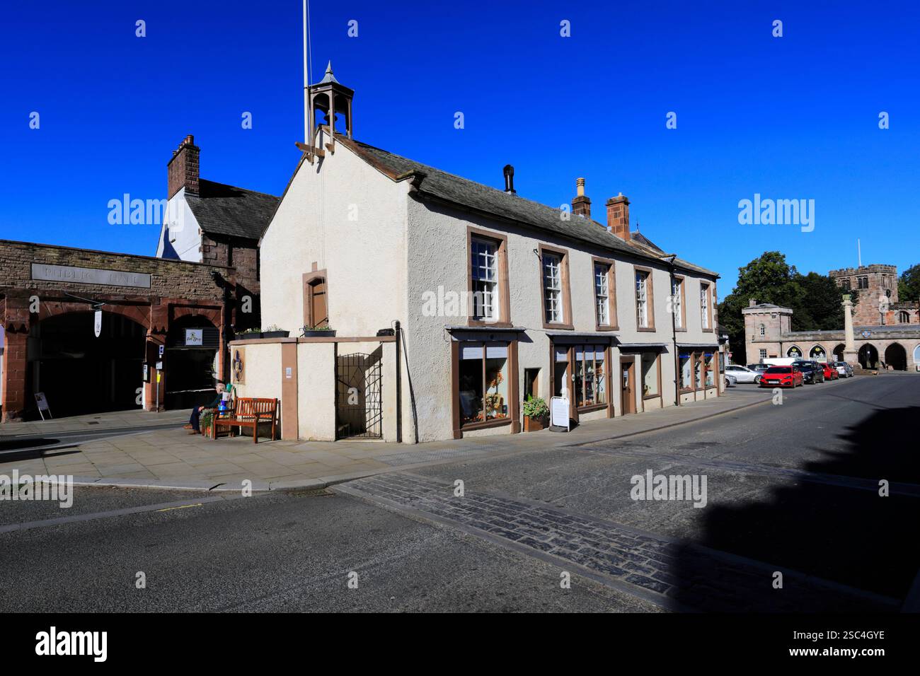 View of the Moot Hall in Boroughgate, Appleby in West Moorland ...