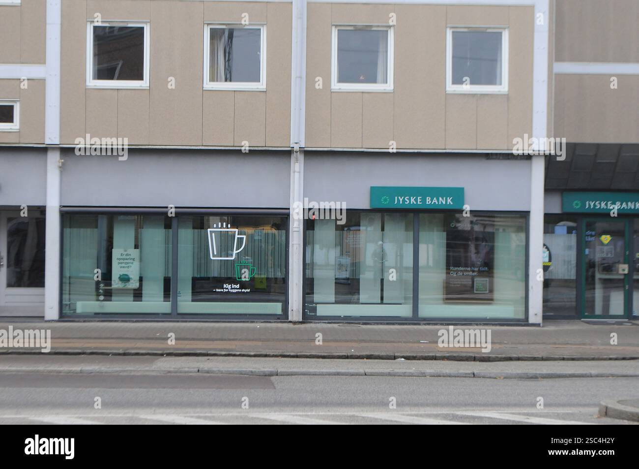 Copenhagen, Denmark /05 FEBRUARY 2025/. Denmarks's jyske bank building ...