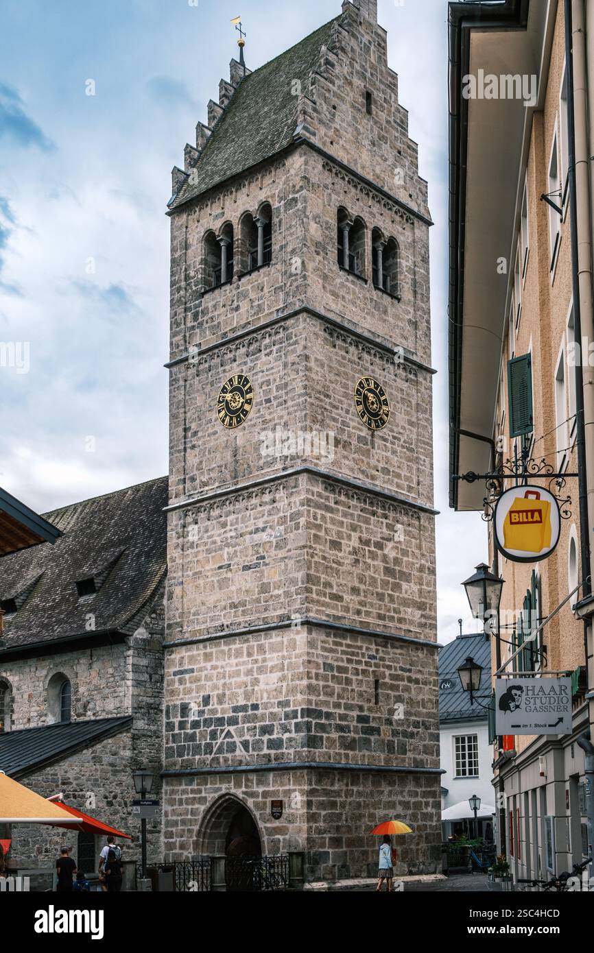 St. Hippolytus, Medieval Catholic Church in Zell Am See, Austria town ...