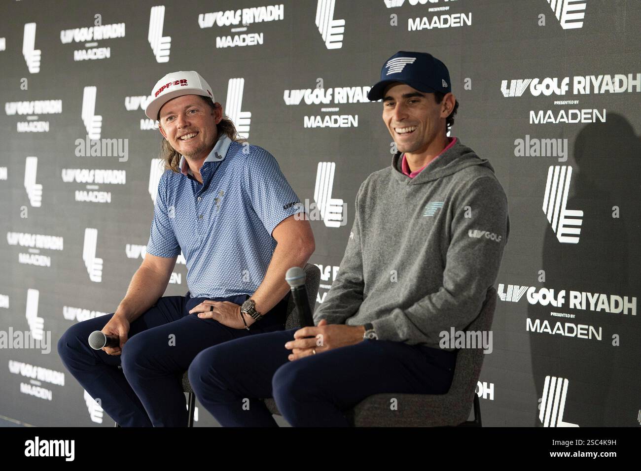 Captain Cameron Smith of Ripper GC and Captain Joaquín Niemann of ...