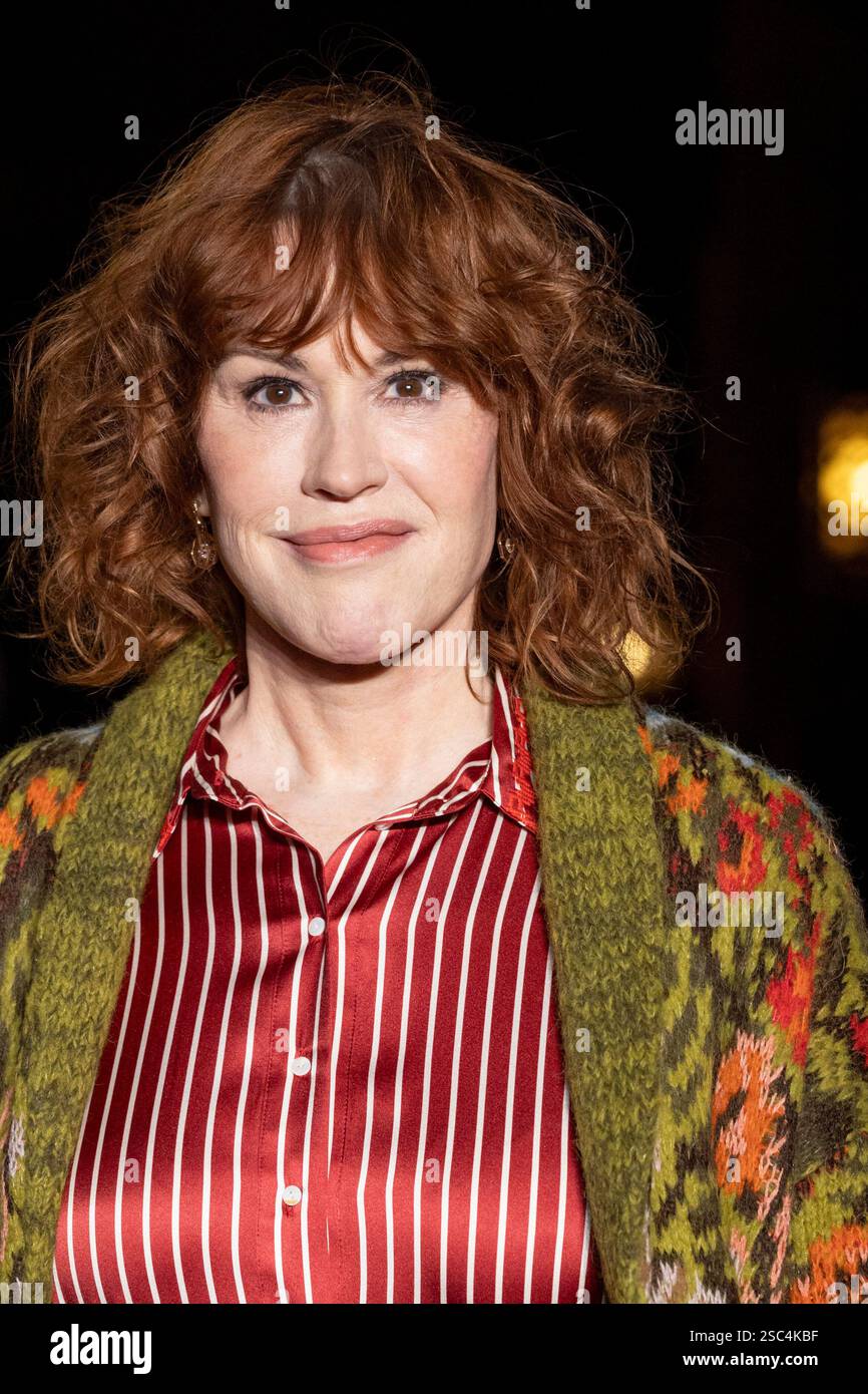 Actress Molly Ringwald is seen on the catwalk at the Lingua Franca ...