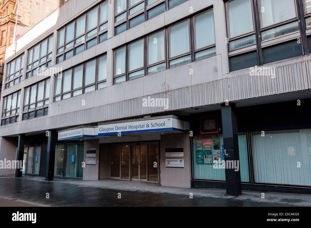 Glasgow Scotland: 8th Jan 2025: Glasgow Dental Hospital and School ...