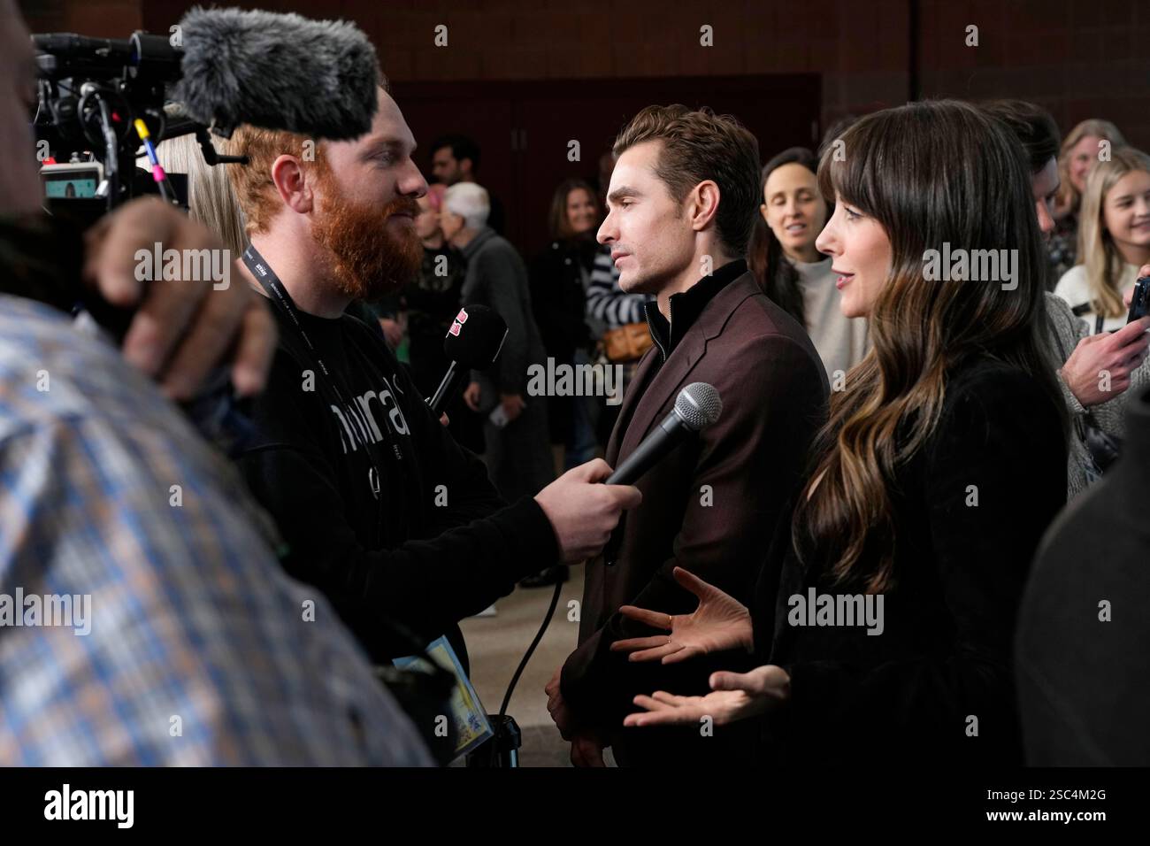 Dave Franco and Alison Brie attend the premiere of "Together" during ...