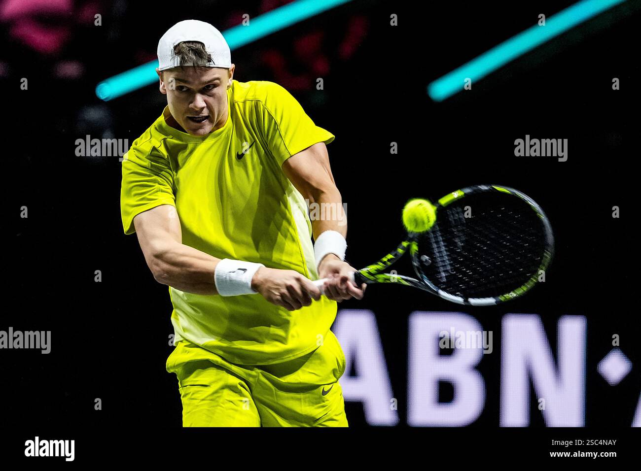 Rotterdam, Netherlands. 04th Feb, 2025. ROTTERDAM, NETHERLANDS - FEBRUARY 4: Holger Rune of ...