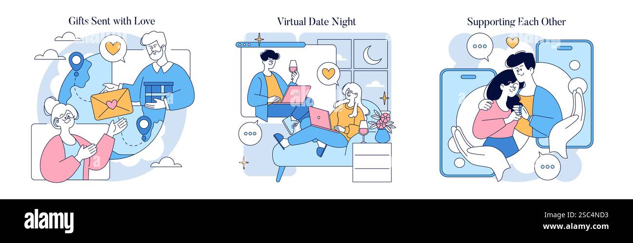 Long Distance Love Concept. Exploring the emotional connections and ...