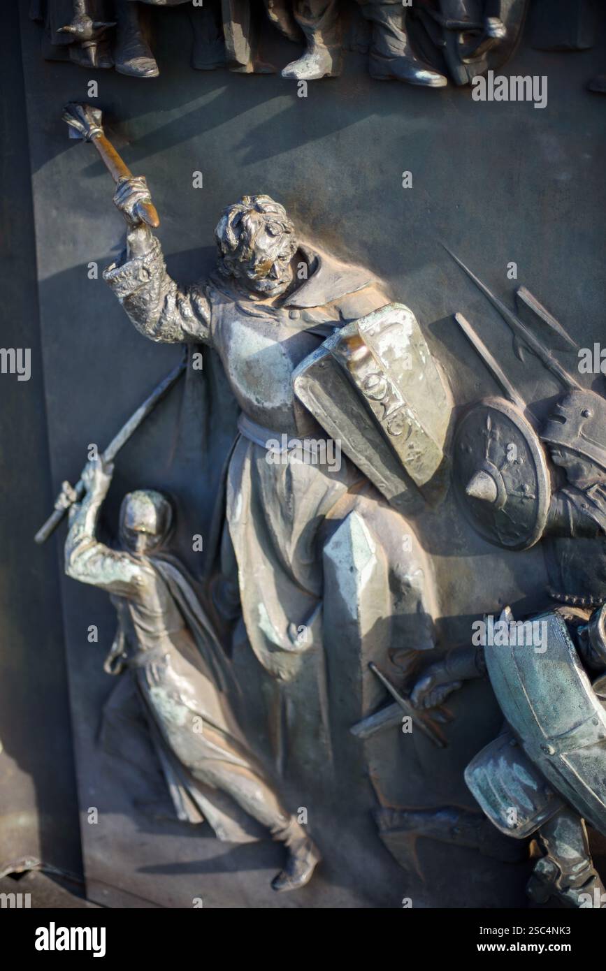 Detail of bronze doors at the National Monument at Vitkov hill in ...