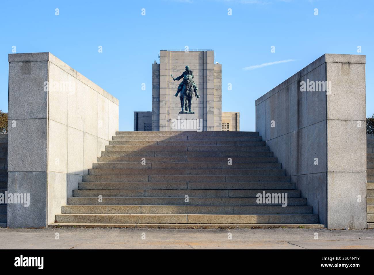 National Monument at Vitkov hill in Zizkov district in Prague, Czech ...