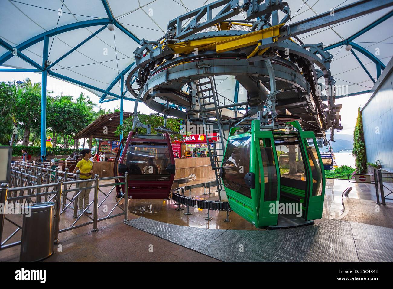 VINPEARL RESORT, NHA TRANG, VIETNAM - NOV 24, 2014 - Scenery outside VinPearl Resort. Vinpearl ...