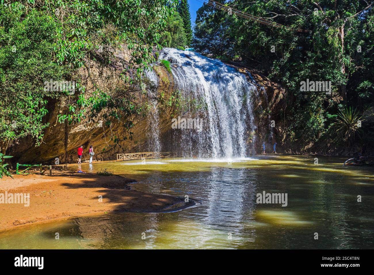 Prenn Waterfall. Da lat. Vietnam. Prenn is one of the waterfalls ...