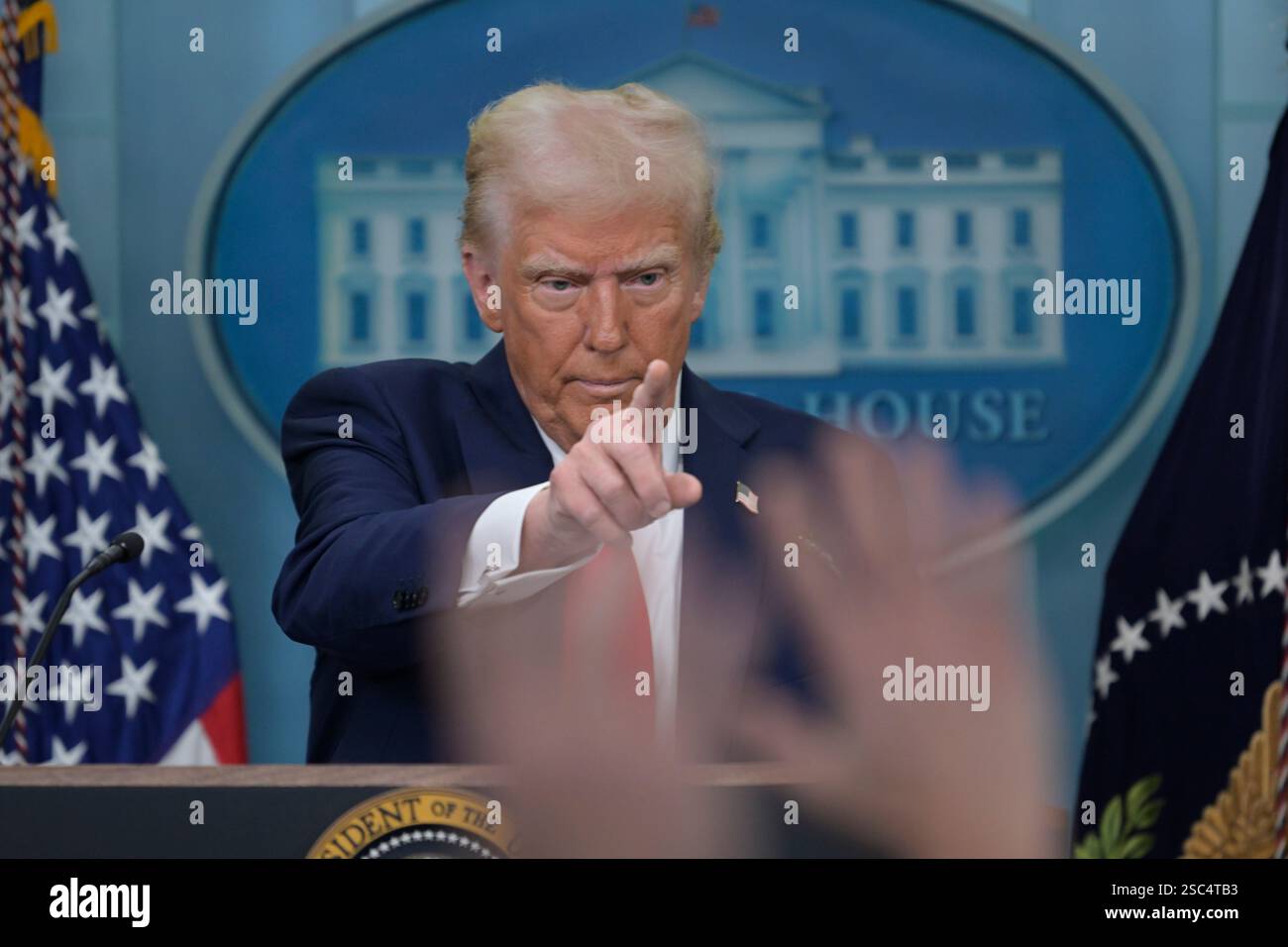 January 30, 2025, Washington, Dc, United States: US President Donald ...