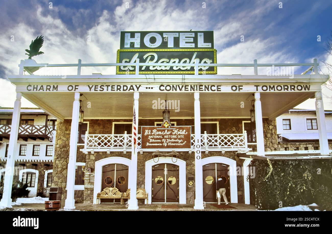 El Rancho Hotel at East Highway, U.S. Route 66 in Gallup, New Mexico ...