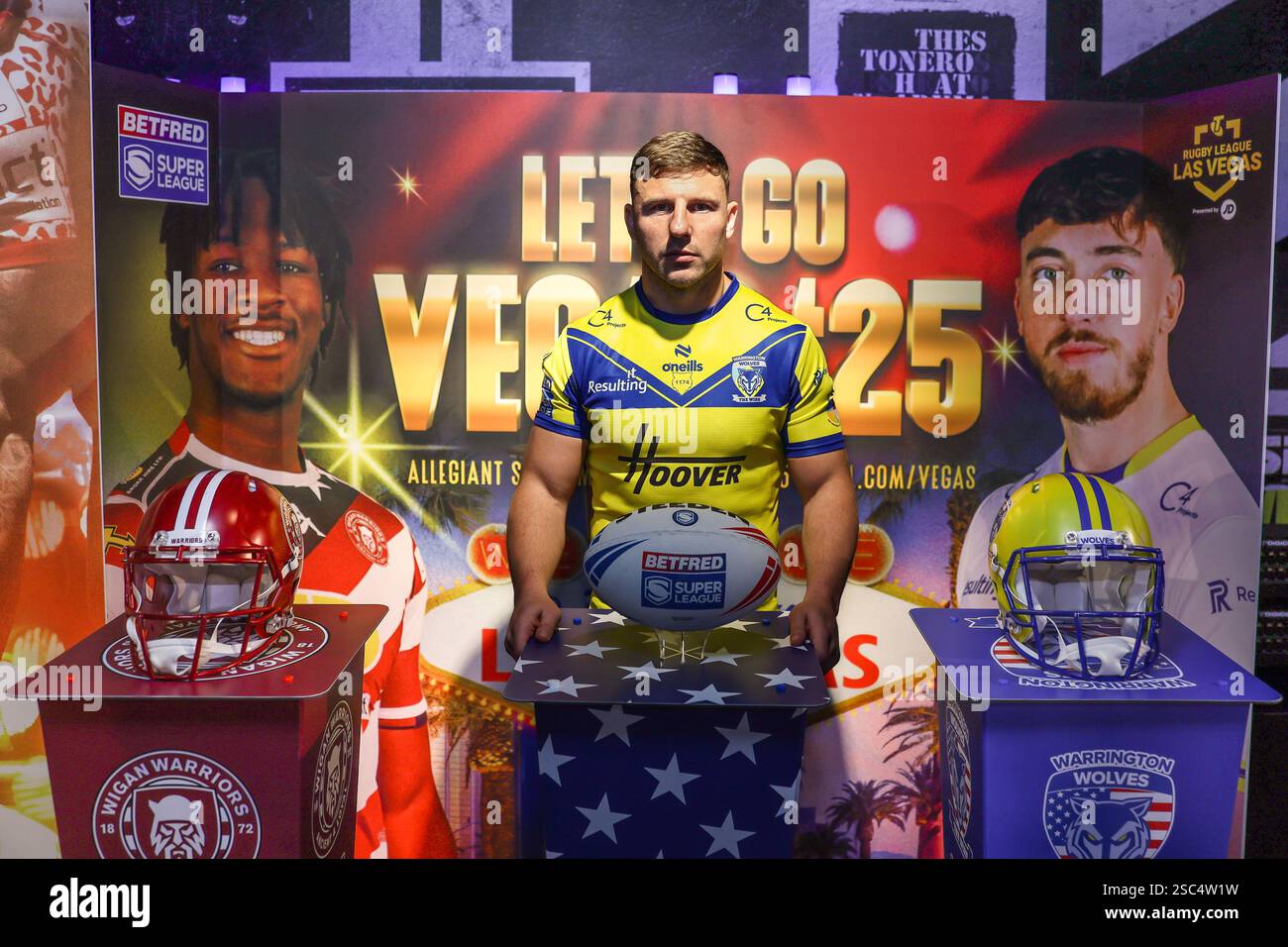 George Williams of Warrington Wolves during the 2025 Betfred Super ...