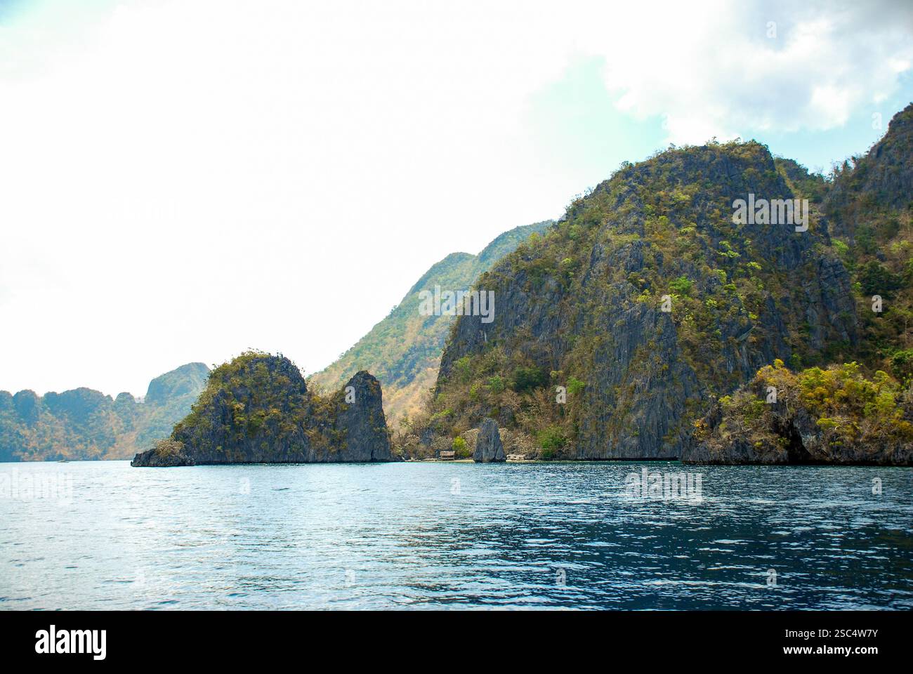 Tropical islands with rocks and sea - Philippines, Coron Island Stock ...