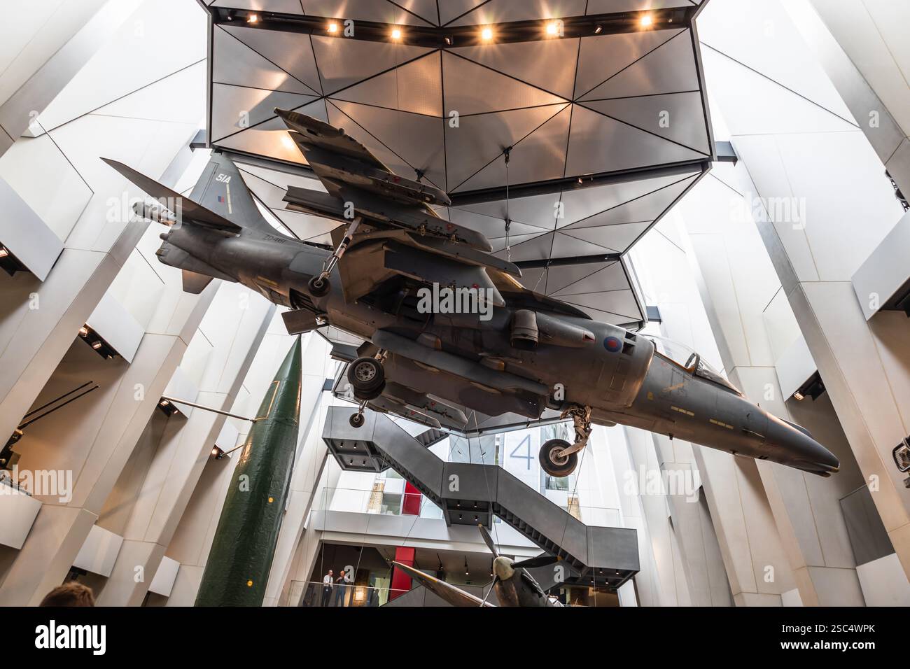 Military Aircraft Display at Imperial War Museum, London Stock Photo ...
