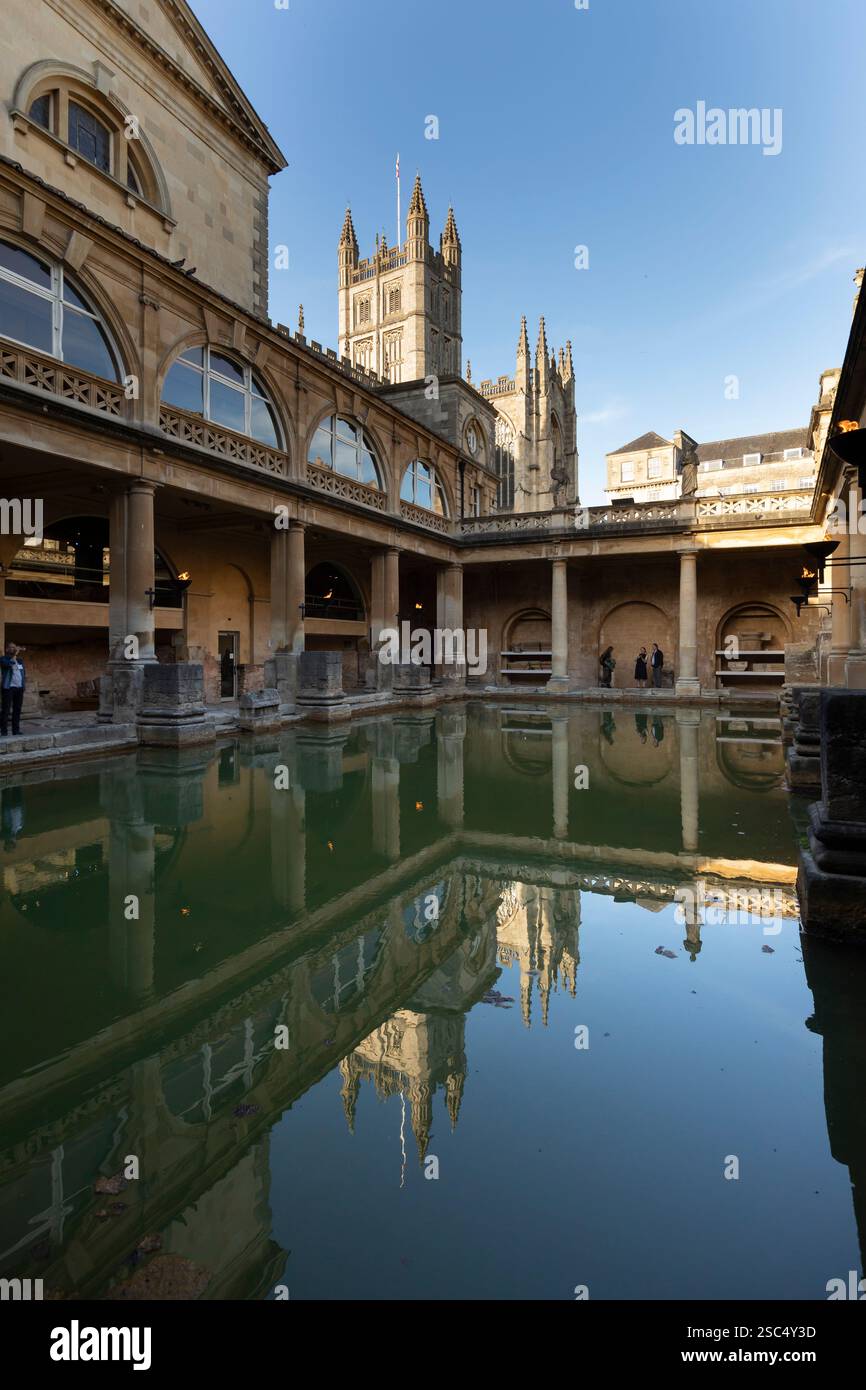 Bath Roman Baths in Bath a famous historic tourist attraction in ...
