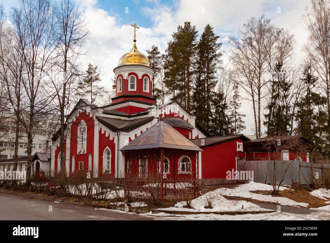Orthodox Church of St. Panteleimon the Healer in Dubna, Russia Stock ...