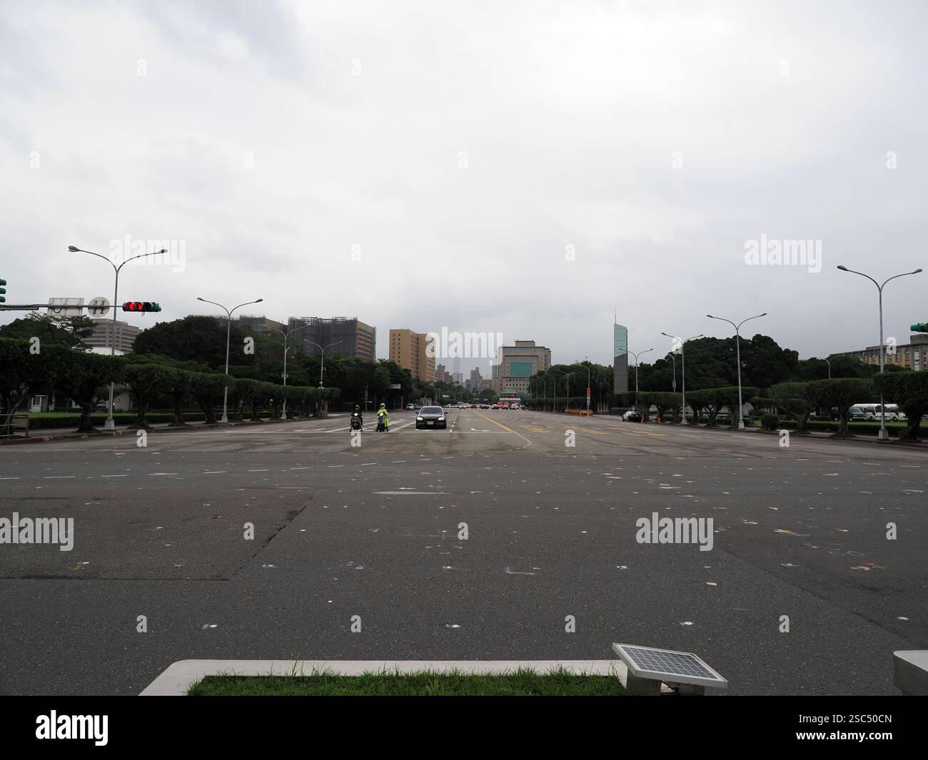 Taipei, Taiwan - November 5, 2025: Wide angle image taken on the ...