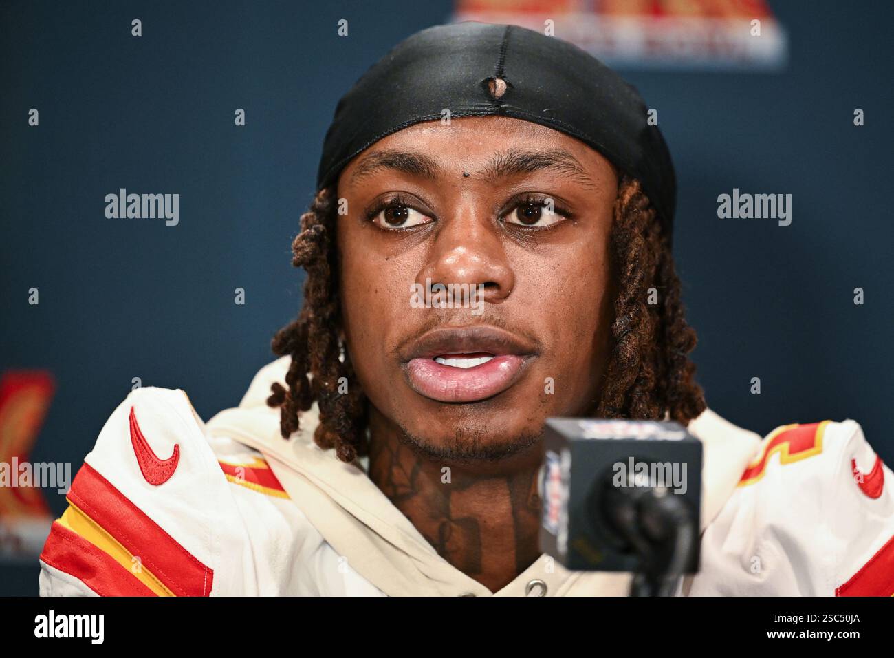 New Orleans, USA. 05th Feb, 2025. Kansas City Chiefs Wide Receiver #01 ...