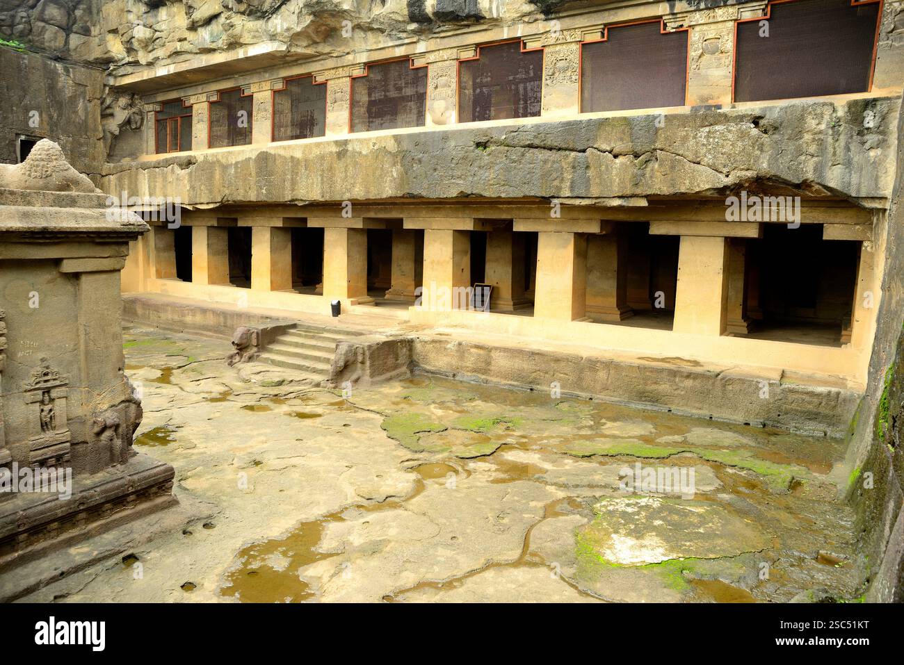 Kailasa temples, Ellora caves, Aurangabad, Maharastra, India Stock ...