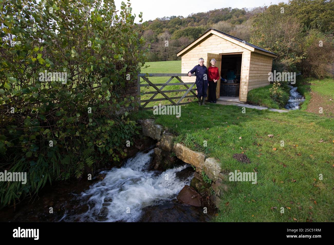 Howell Williams, has 150 sheep on his hill farm at Abercraf Village, in ...