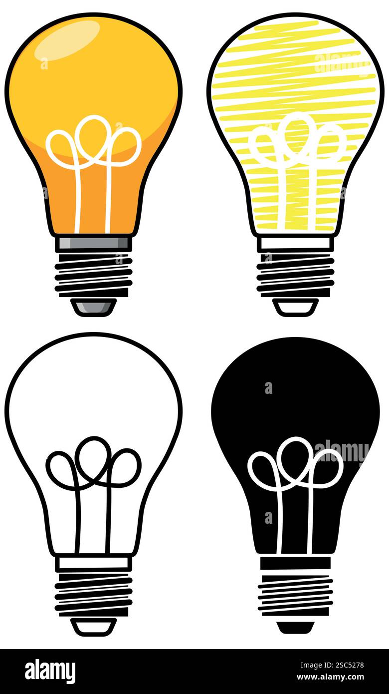 Idea graphic in bright Cut Out Stock Images & Pictures - Alamy