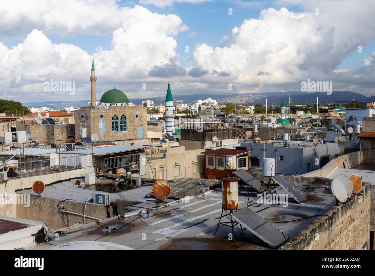 Acre, Israel, January 25, 2025, The el-Jazzar Mosque, also known as the ...