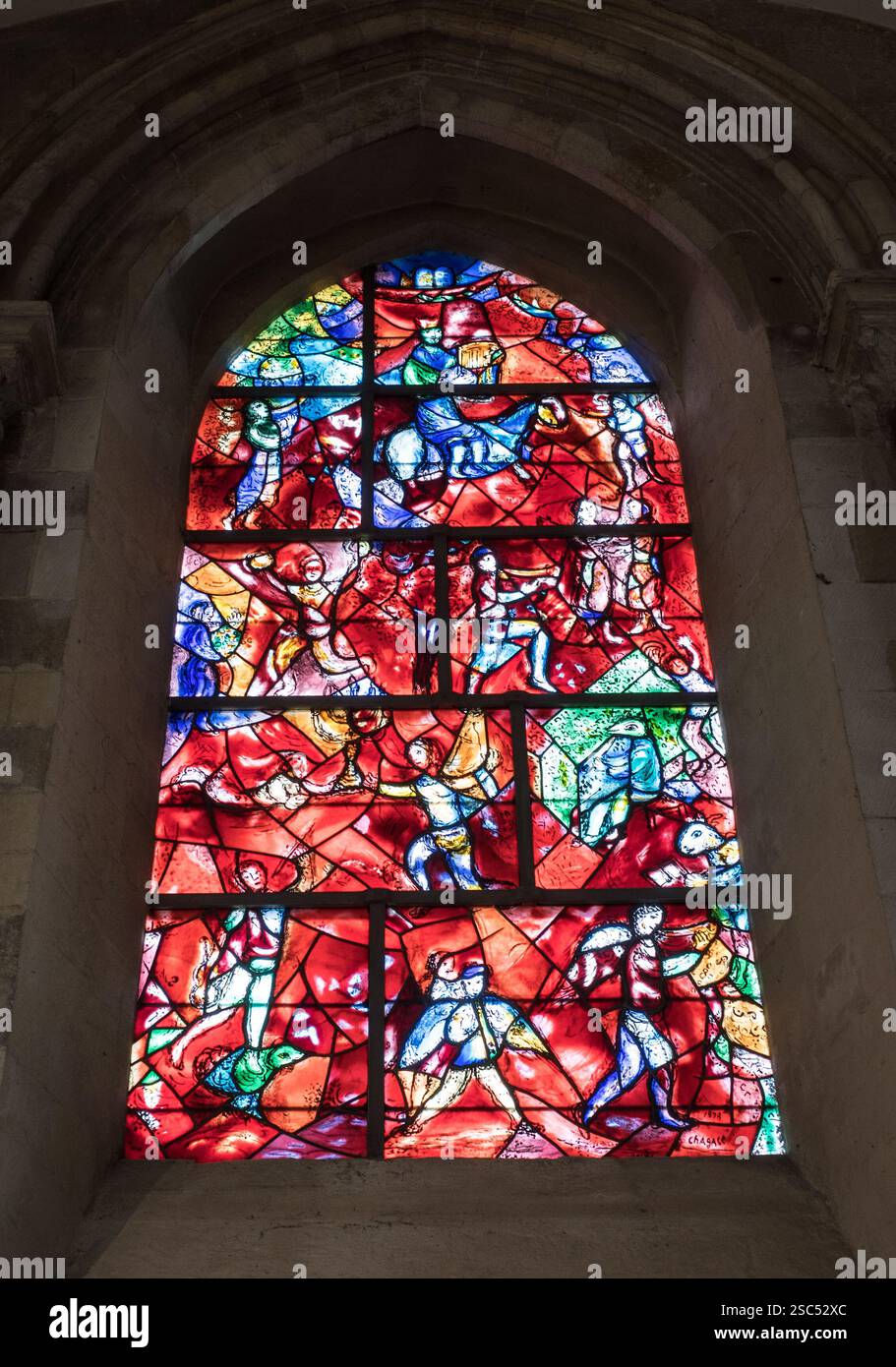 MARC CHAGALL (1887-1985) STAINED GLASS WORK IN CHICHESTER CATHEDRAL ...