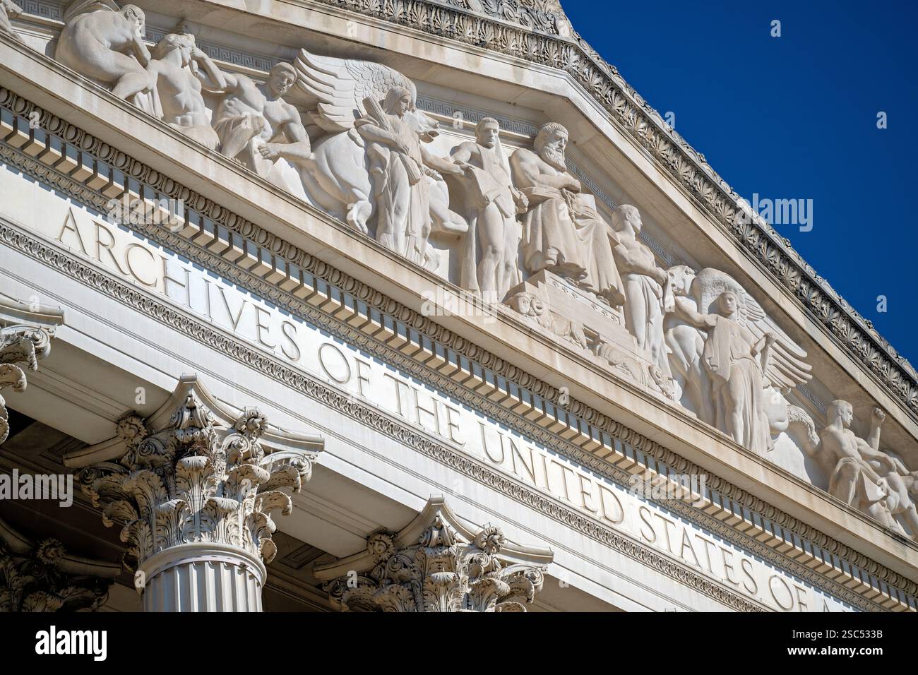 Classical architectural elements flanked hi-res stock photography and ...