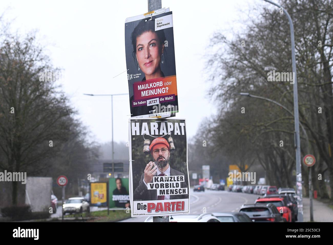 Wahlplakate - Bundestagswahl 2025 am 05.02.2025 in Oberhausen Zwei ...