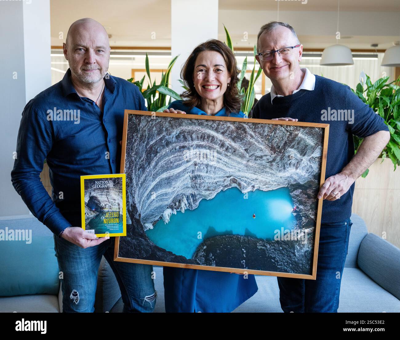 Prague, Czech Republic. 05th Feb, 2025. From left: expedition guarantor ...