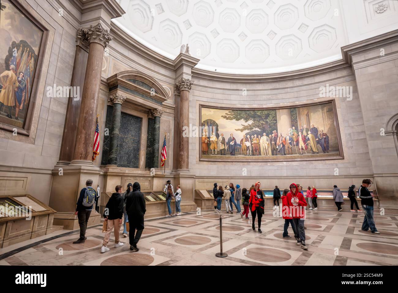 WASHINGTON DC — The National Archives Rotunda houses America's founding ...