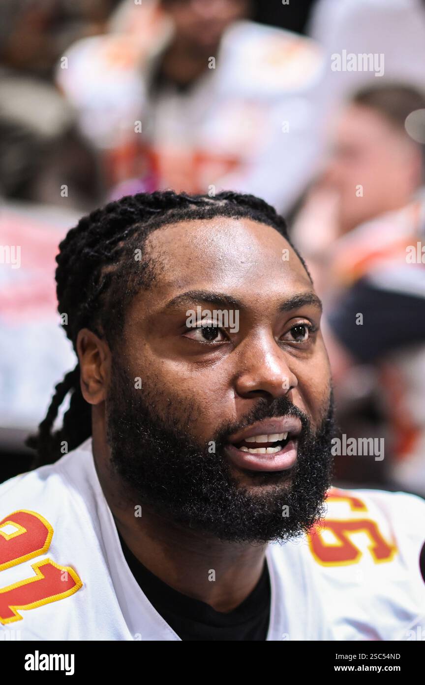 Kansas City Chiefs Defensive Tackle, Derrick Nnadi, during a media ...