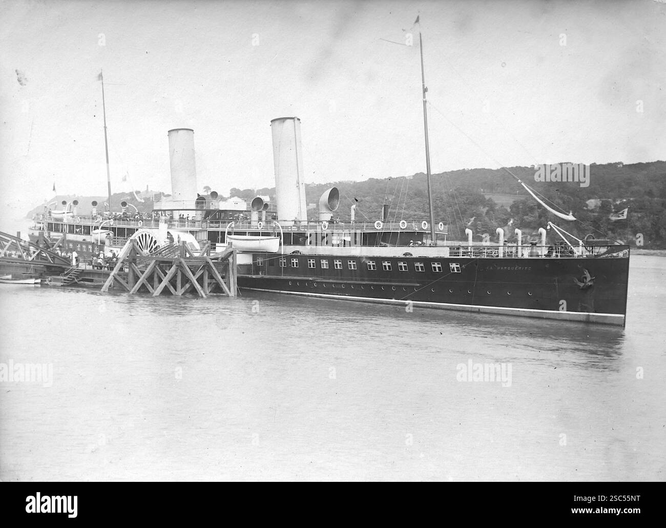La Marguerite, a paddle steamer built by Fairfield Shipbuilding and ...