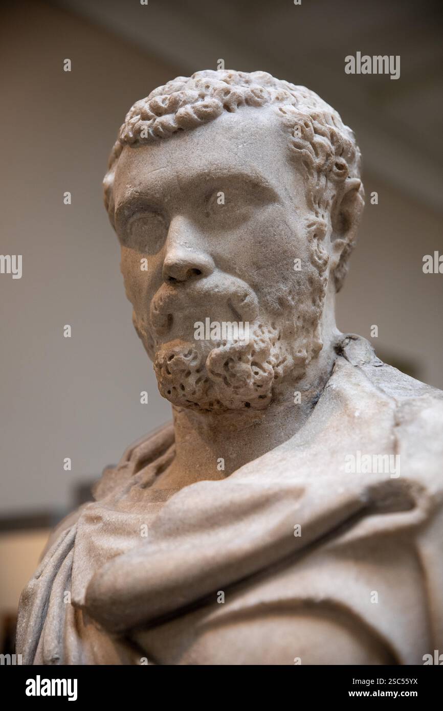 The Roman Emperor Lucius Septimius Severus born in Leptis Magna ...