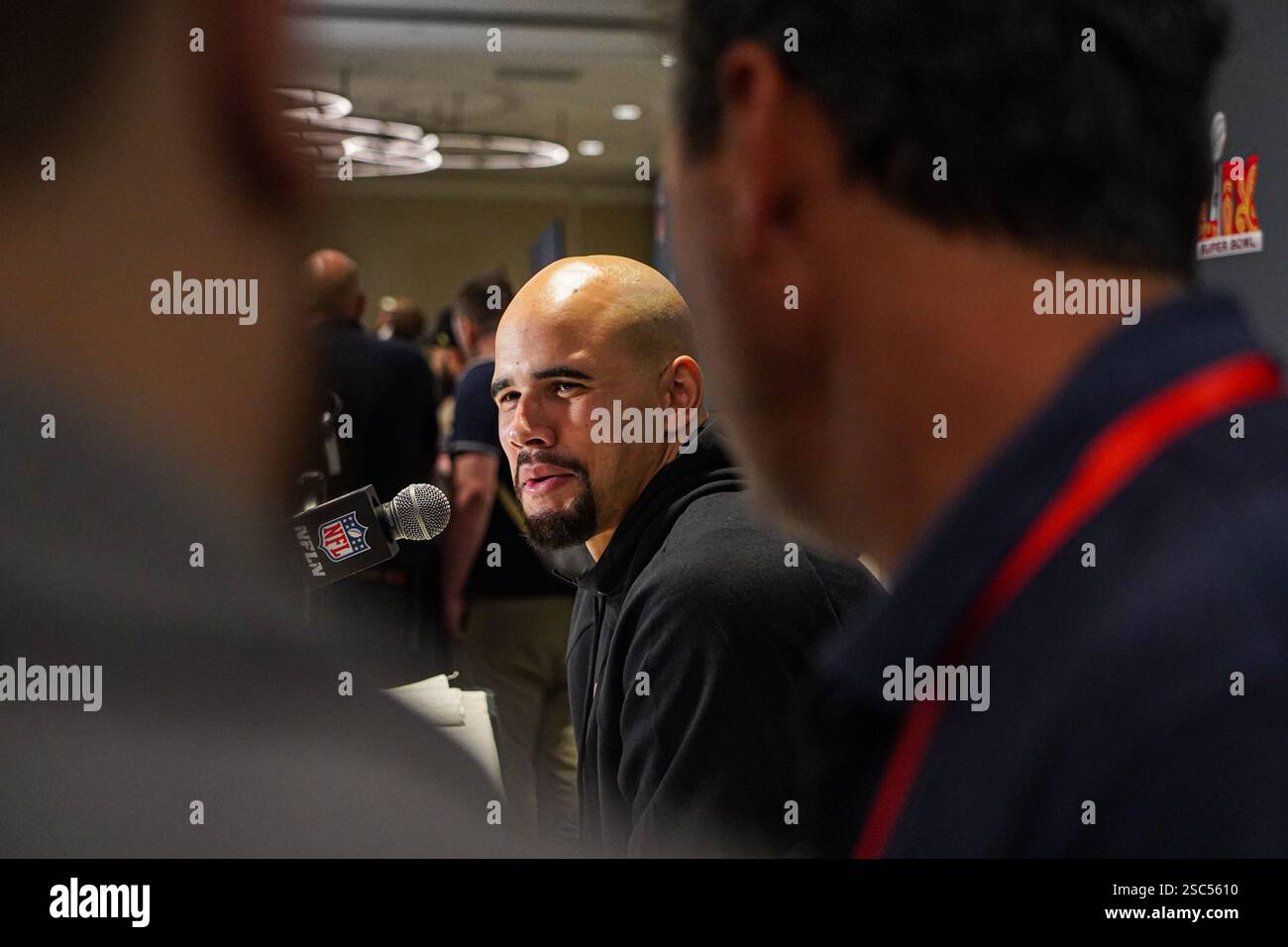 Eagles player Zack Baun Answering questions during a Press Conference ...