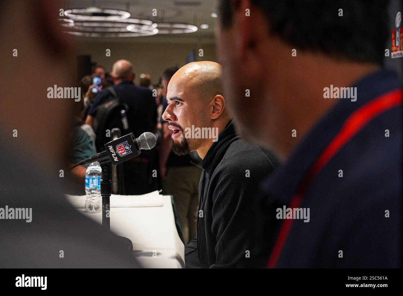Eagles player Zack Baun Answering questions during a Press Conference ...