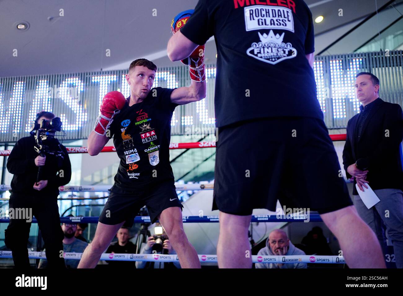 Zak Miller during an open workout at the National Football Museum ...