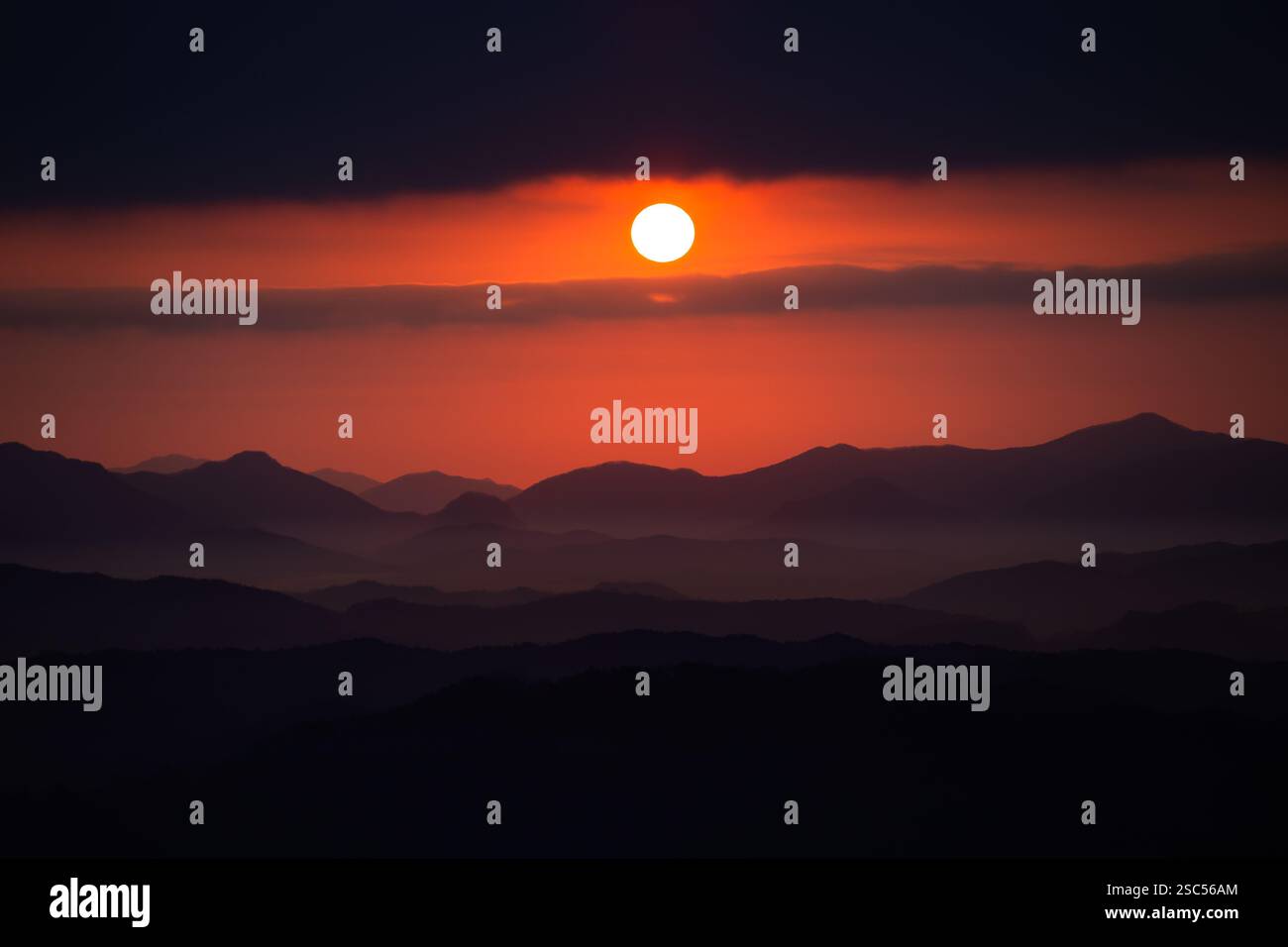 Landscape rising mountain clouds hi-res stock photography and images - Alamy