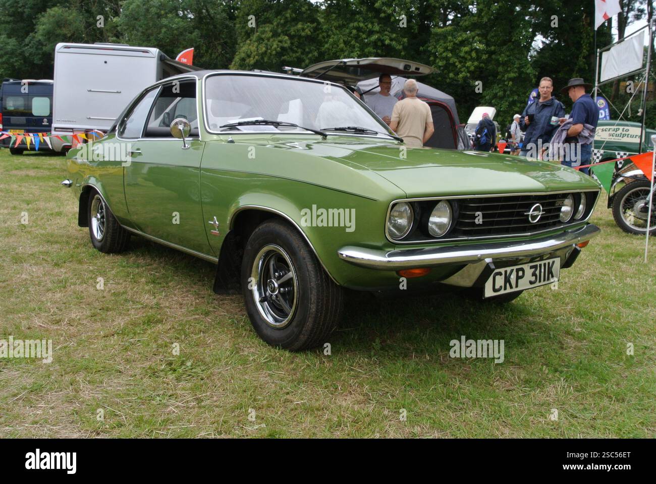 A 1972 Opel Manta A 1900 SR parked on display at the 49th Historic ...