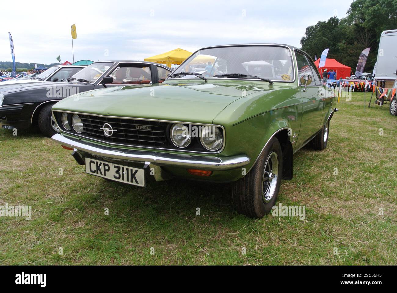 A 1972 Opel Manta A 1900 SR parked on display at the 49th Historic ...
