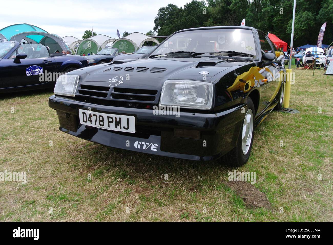 A 1987 Opel Manta GTE parked on display at the 49th Historic Vehicle ...