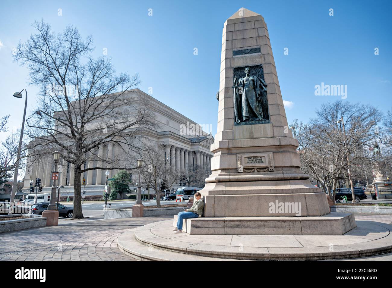 WASHINGTON DC — The Grand Army of the Republic Monument stands ...