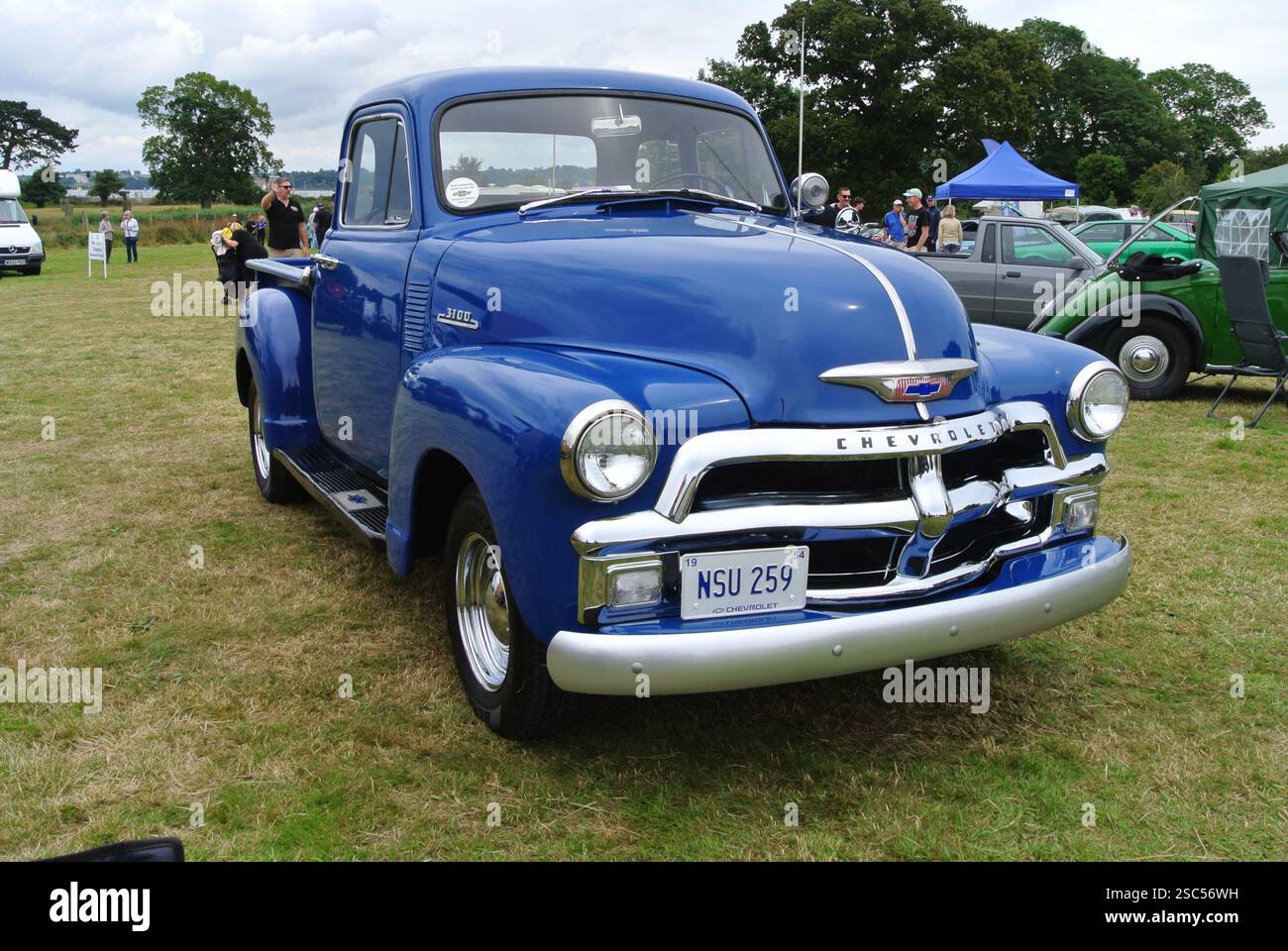 A 1954 Chevrolet 3100 pickup truck parked on display at the 49th ...