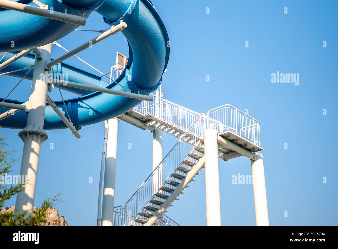 Water Slide, Amusement Park, Summer Stock Photo - Alamy