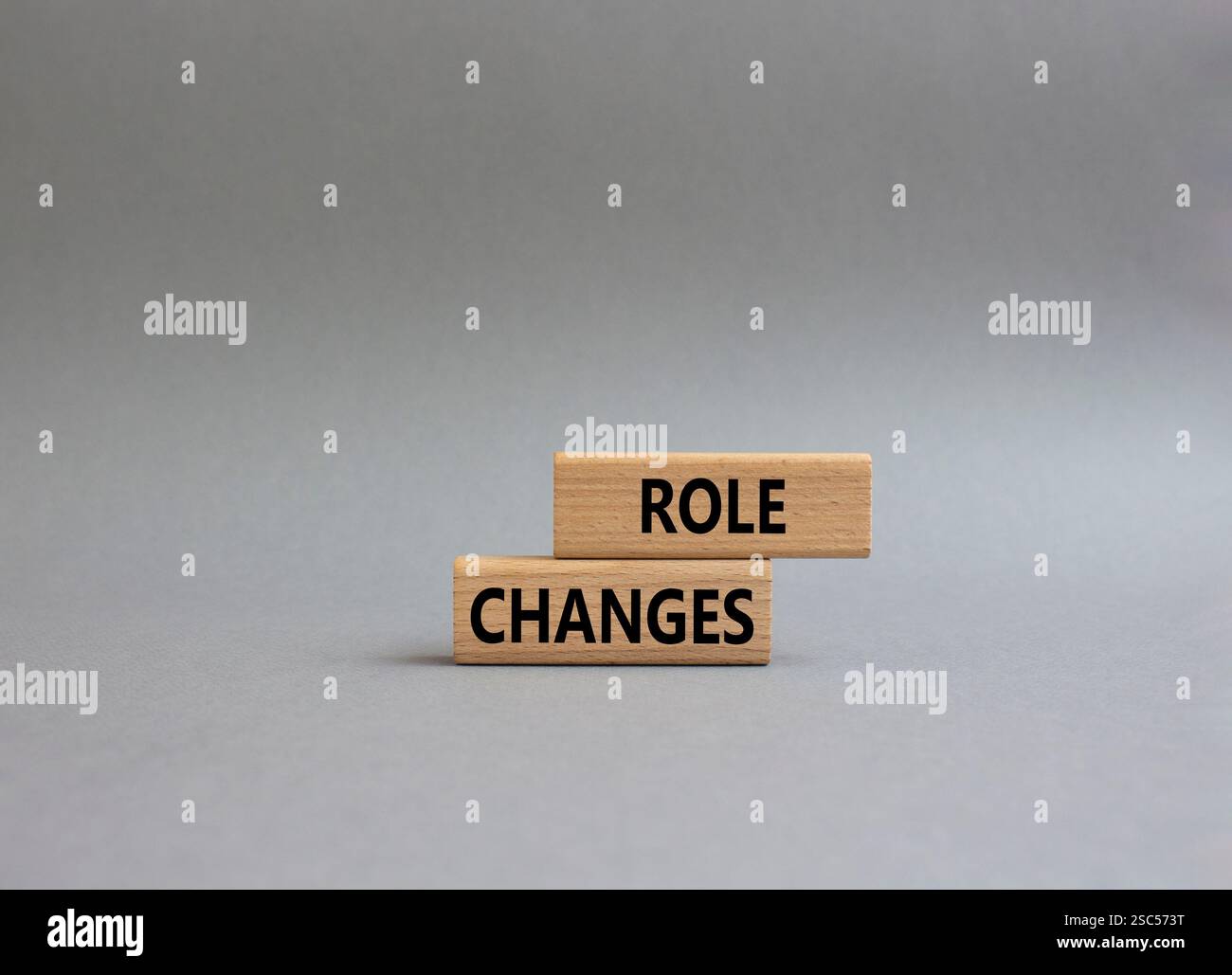 Role changes symbol. Concept words Role changes on wooden blocks ...