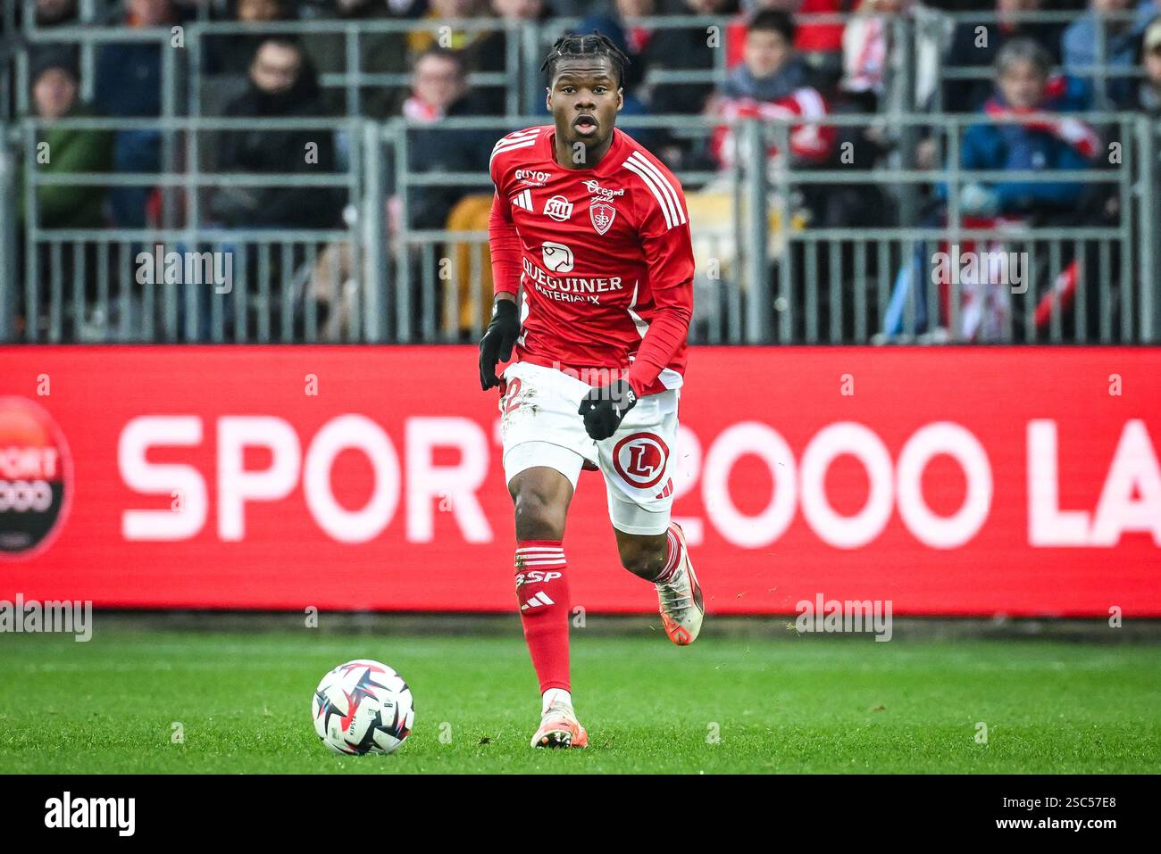 Brest, France. 01st Feb, 2025. Bradley LOCKO of Brest during the French ...